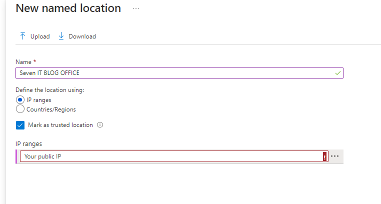 Azure AD trusted locations setup – 7 IT & Security