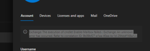 Exchange: The execution of cmdlet Enable-Mailbox failed: An unknown ...