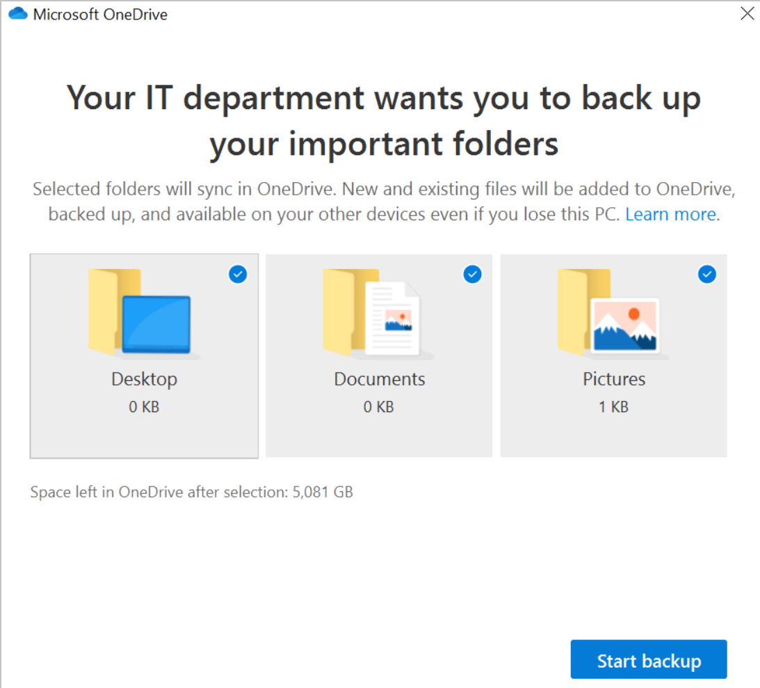 Redirect your user folders to onedrive using Intune – 7 IT & Security